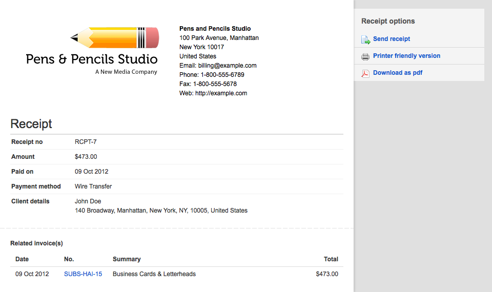 CurdBee New Feature – Payment Receipts – Vesess