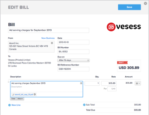 Introducing Bills with Hiveage – Vesess