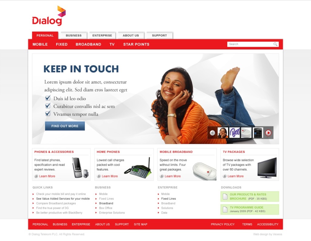 Dialog.lk Responsive Redesign: A Case Study – Vesess