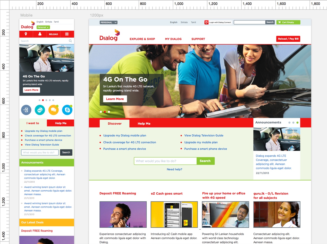 Dialog.lk Responsive Redesign: A Case Study – Vesess